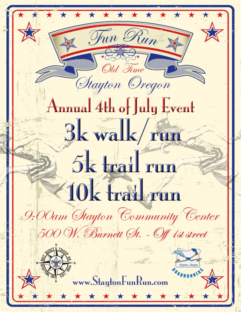 Stayton Fun Run | Old Time 4th Of July Fun Run/Walk Stayton Oregon